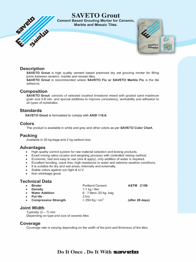 Saveto-Grout | PDF