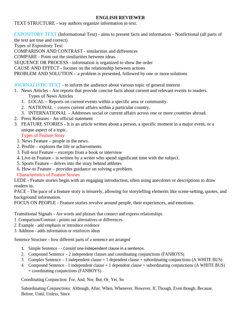 Text Structures & Writing Guide | PDF | Force