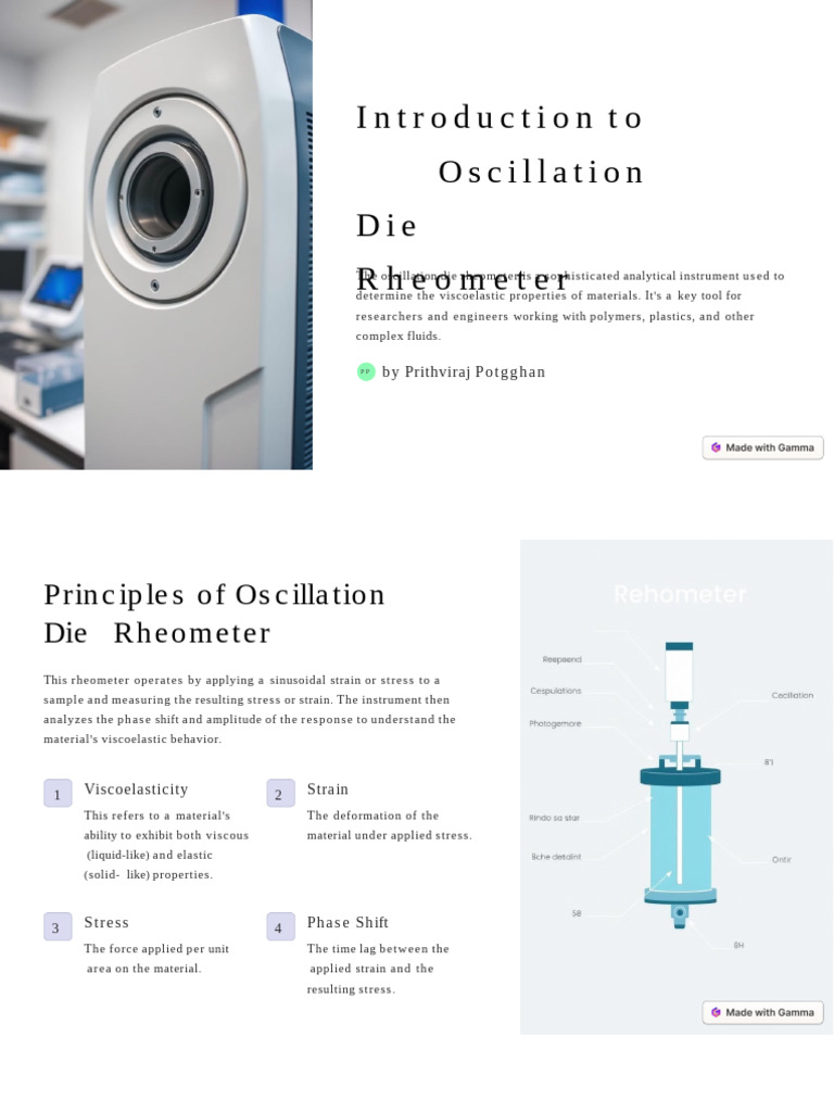 Introduction To Oscillation Die Rheometer | PDF | Viscoelasticity ...