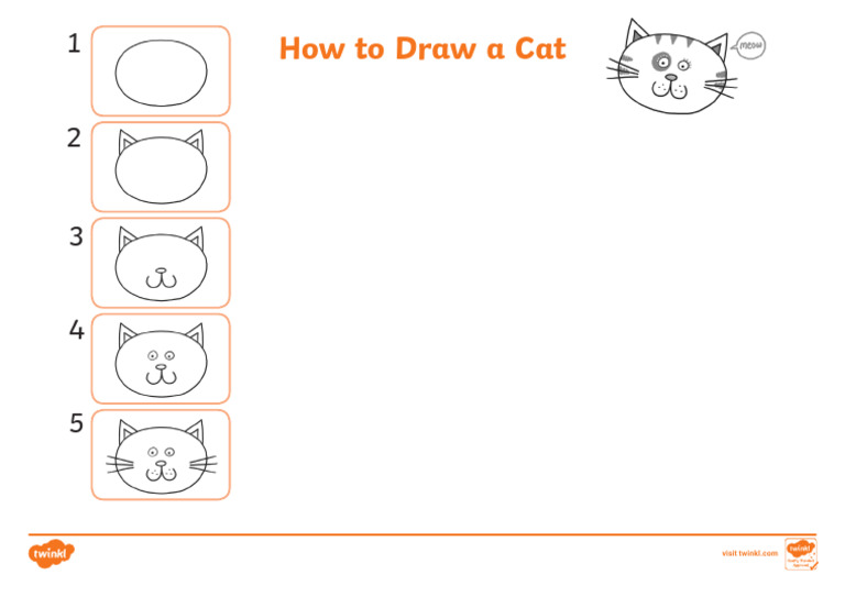 t-t-9125-how-to-draw-a-cat-worksheet-_ver_1 | PDF