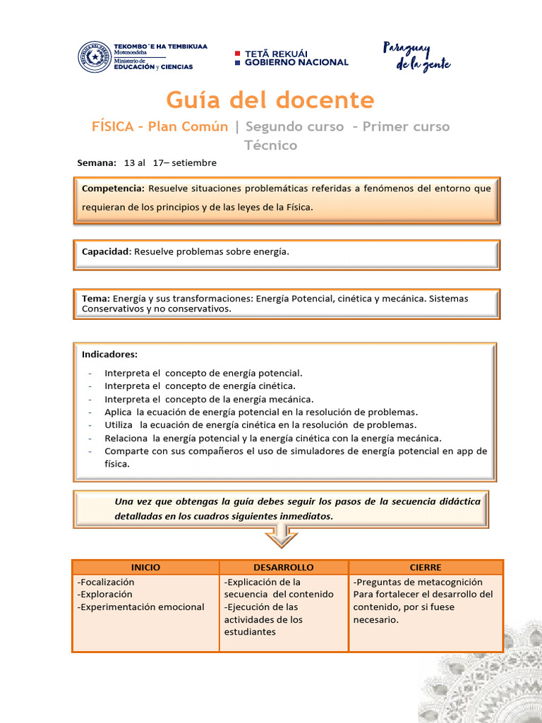 Energ-A y Sus Transformaciones | PDF | Energía potencial | Energía cinética