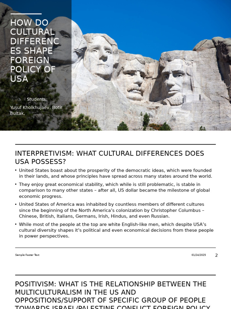 Impact of Cultural Differences on US Foreign Policy | PDF | The United ...