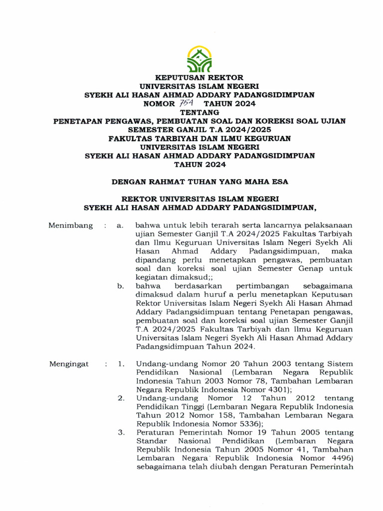 SK Ujian Ganjil 2024-2025-1 | PDF