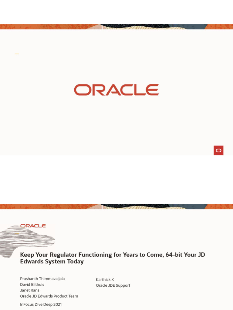 Keep Your Regulator Functioning for Years to Come 64-bit Your JD Edwards System Today | PDF | 64 ...