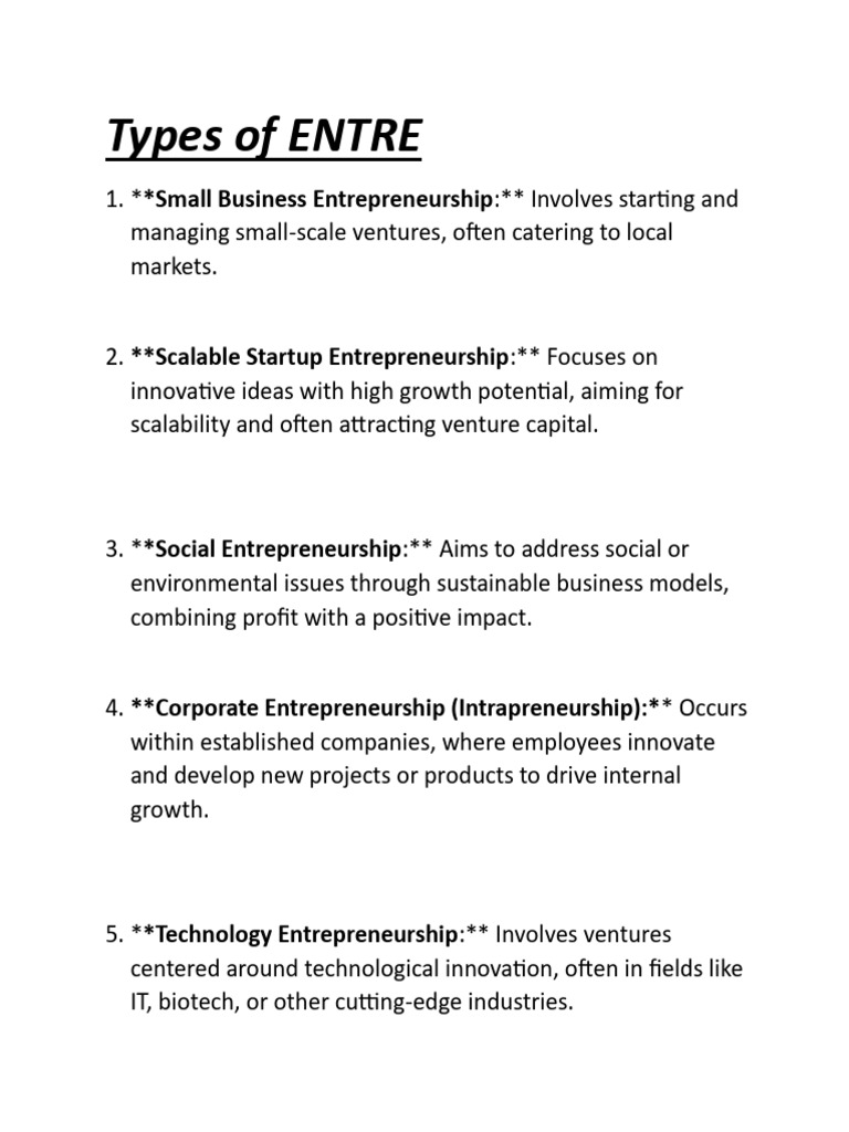 Types of ENTR | PDF