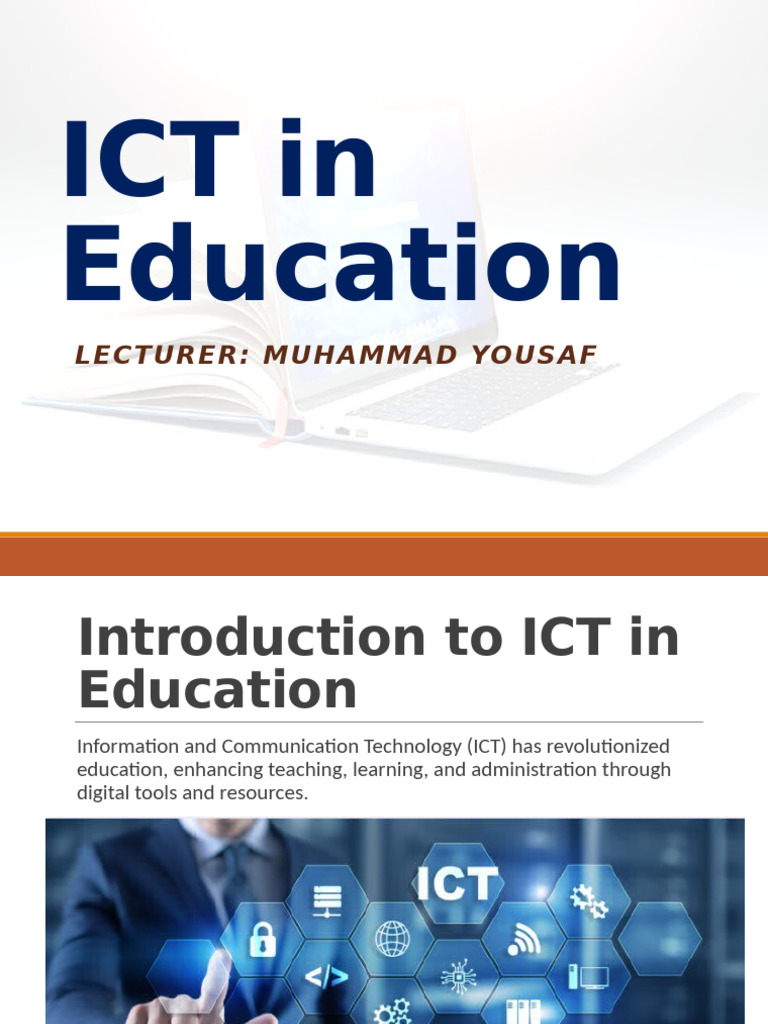 ICT in Education M.Y | PDF | Educational Technology | Internet
