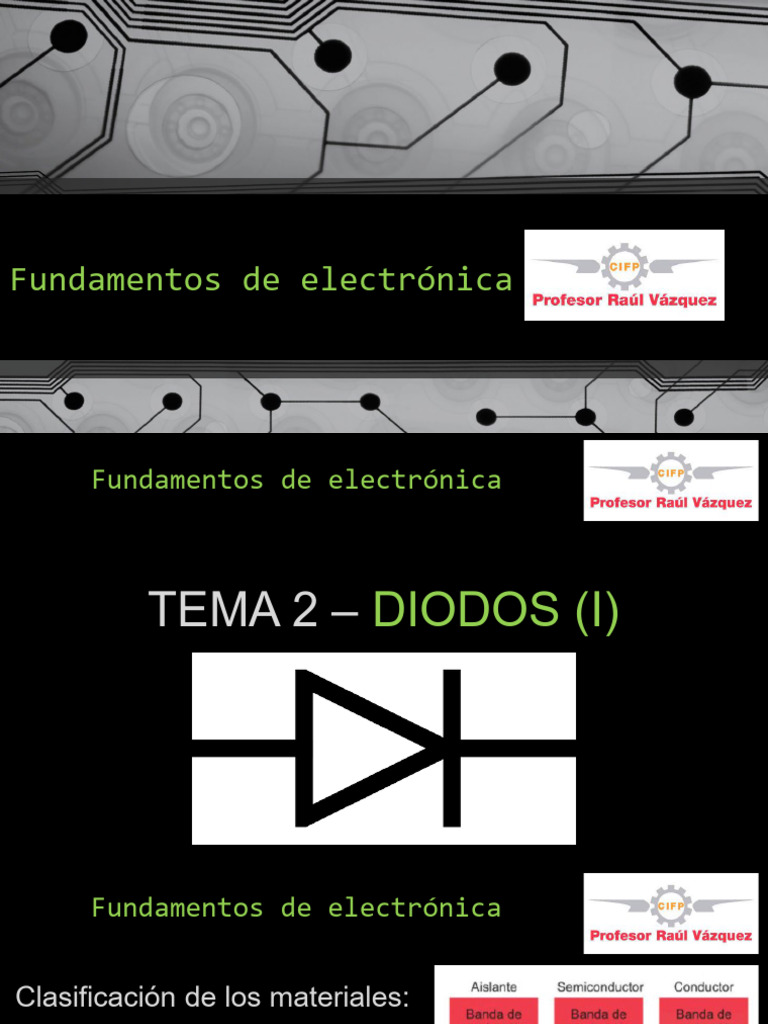 02 - Diodos (I) | PDF | Semiconductores | Diodo