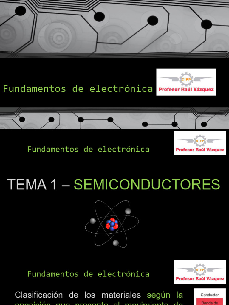 01 Semiconductores | PDF | Semiconductores | Electrónica