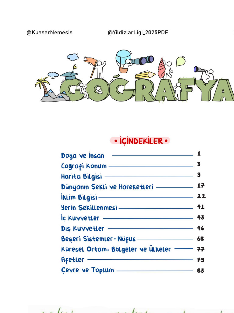 TYT Coğrafya Vip Notlar @KuasarPDFProject - 241212 - 113841 | PDF