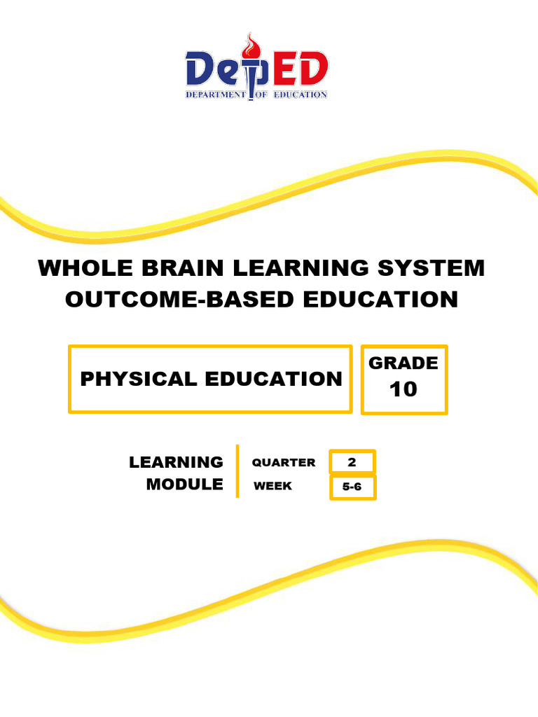 Module Pe 10 q2 w5 w6 Final Ac | PDF | Physical Fitness | Strength Training