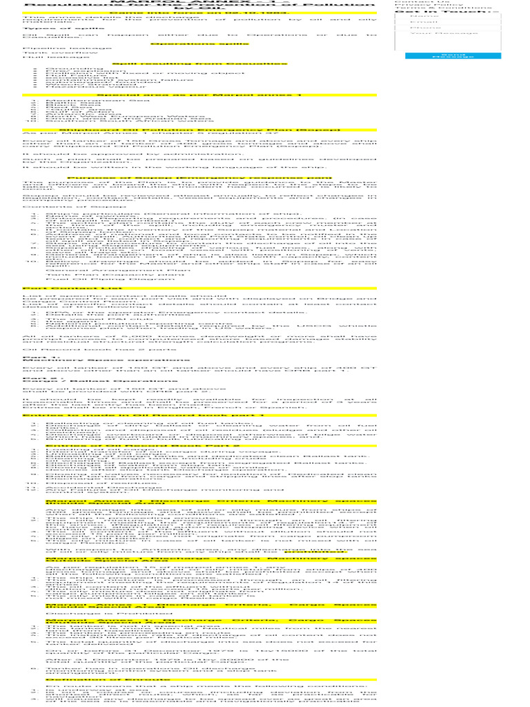 MARPOL ANNEX - 1 -Regulations for the Prevention of Pollution by Oil ...