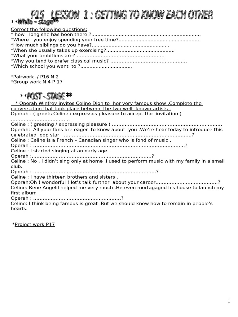 first year worksheets | PDF | Motown