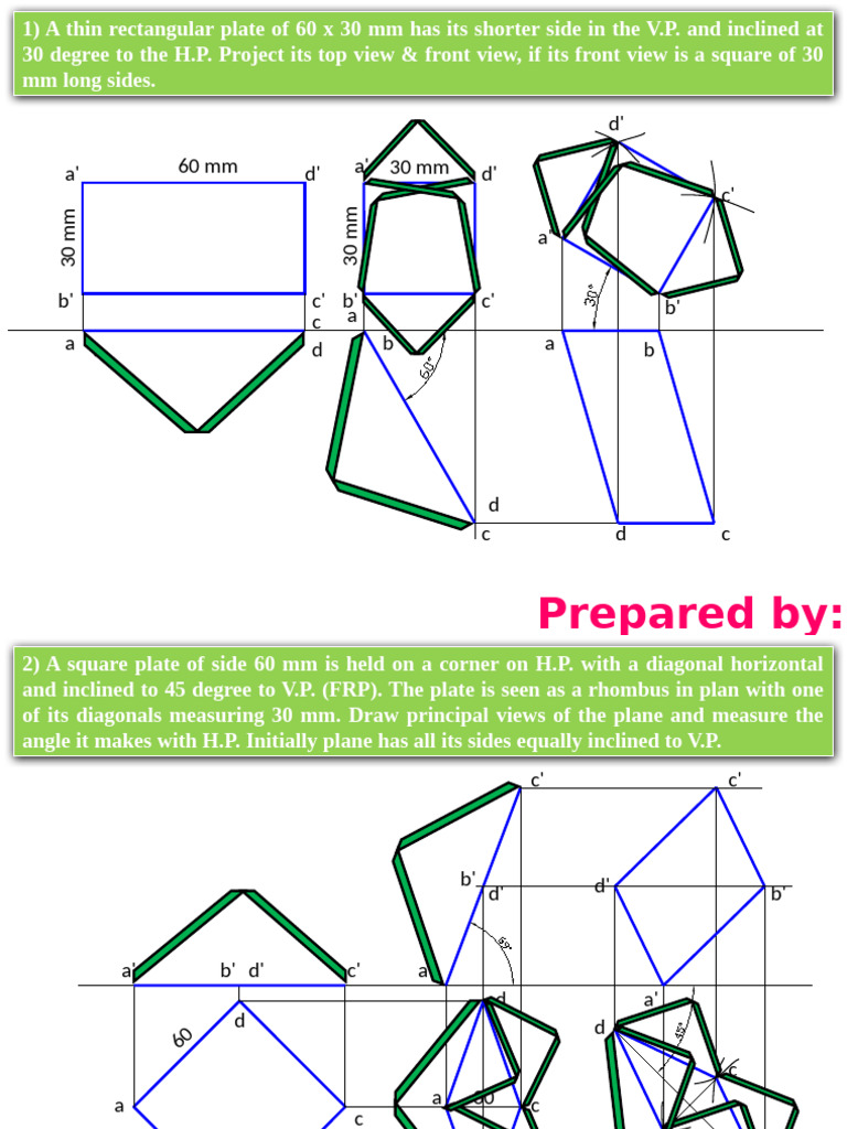 Projection of Plane | PDF | Angle | Euclid