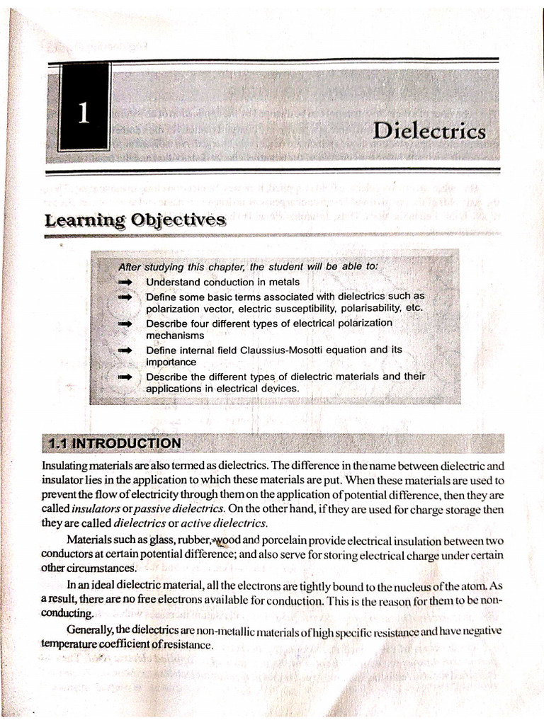 Unit 2 Dielectrics | PDF