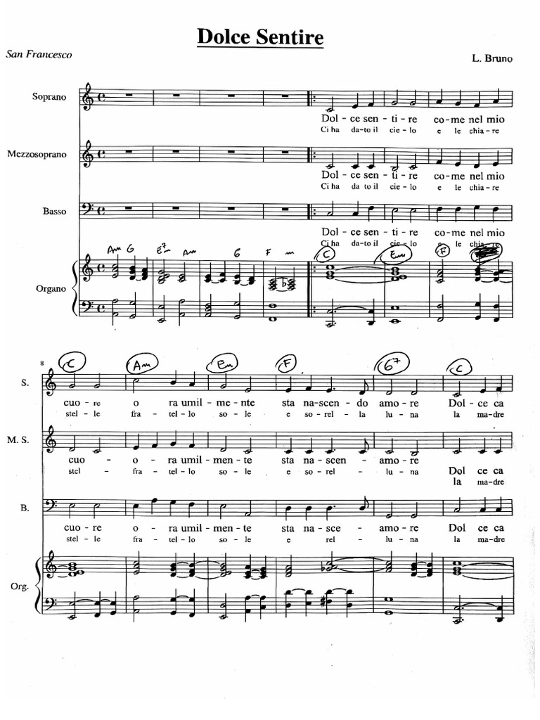 Dolce Sentire (Partitura) | PDF