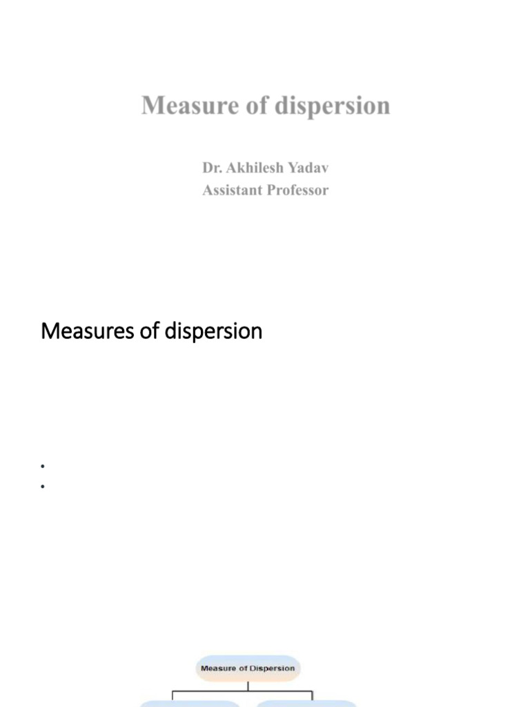 Understanding Measures of Dispersion | PDF | Mean Squared Error | Mean