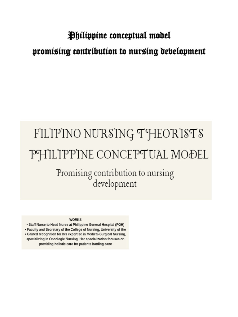 Philippine Conceptual Model | PDF