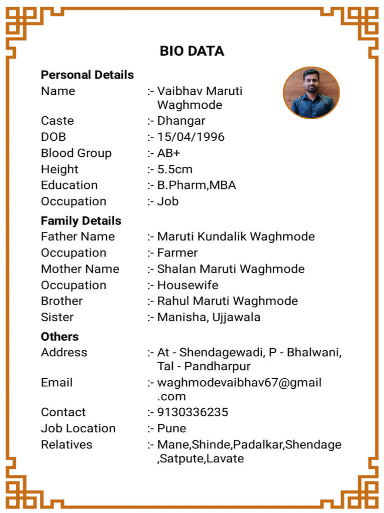 Biodata 5 | PDF