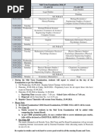 DATE SHEET of Mid Term 2025-2026 | PDF