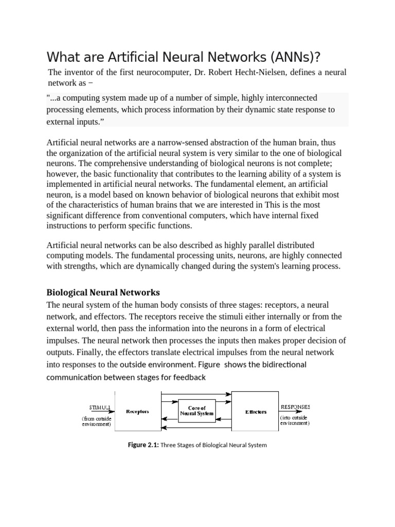 Artificial Neural Networks | PDF | Artificial Neural Network | Neuron