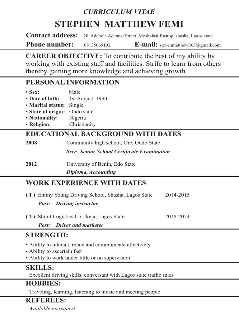 My CV | PDF