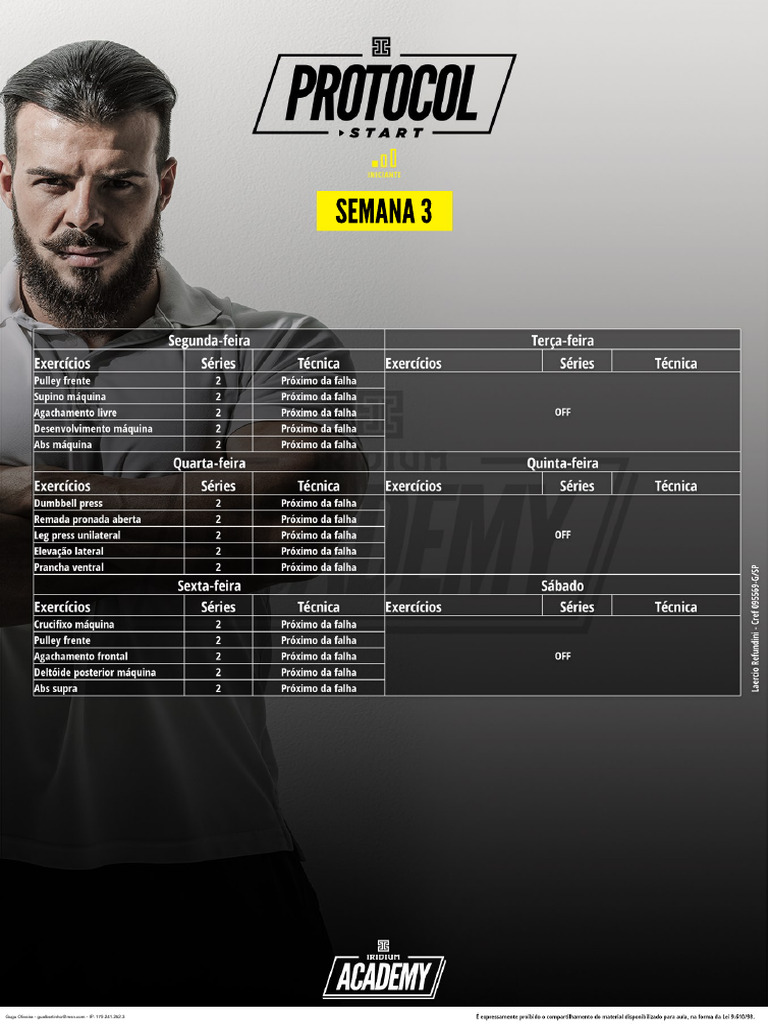 Planilhas Treino PStart Semana3 | PDF
