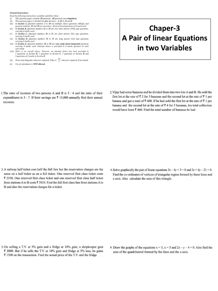 MATHS MOST IMP. LONG ANSWER QUESTIONS | PDF