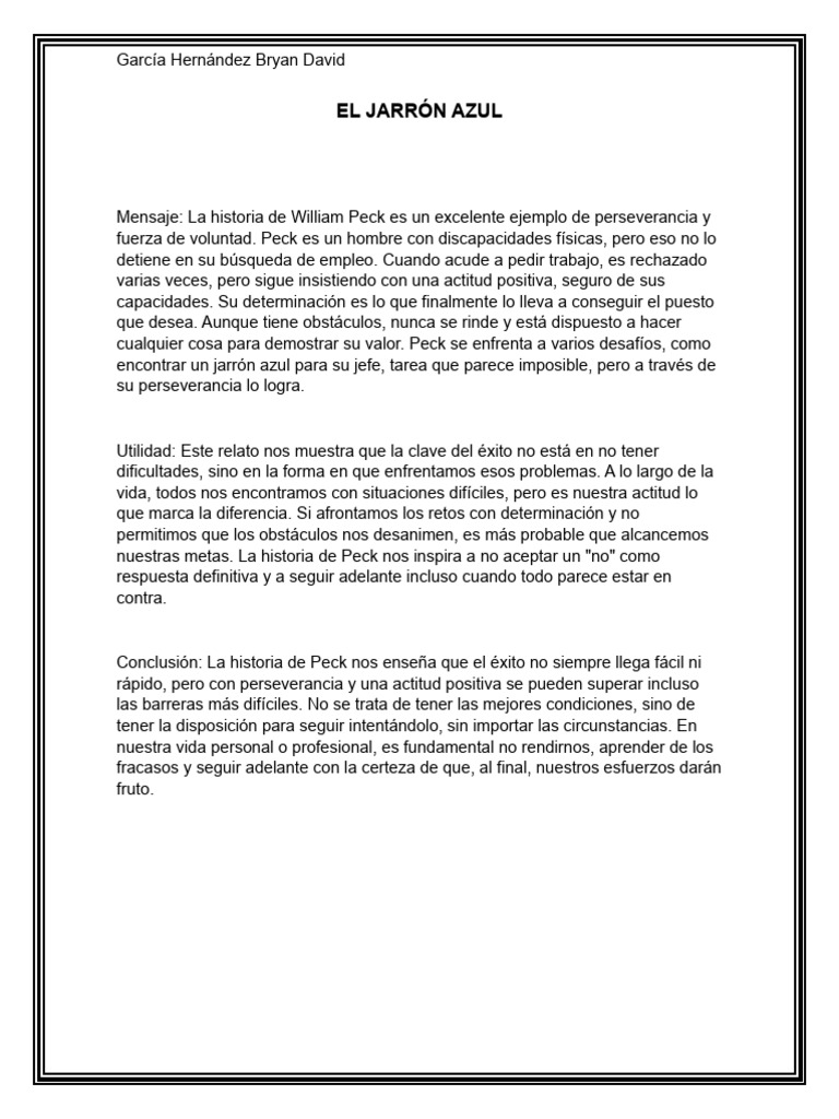 El Jarron Azul | PDF