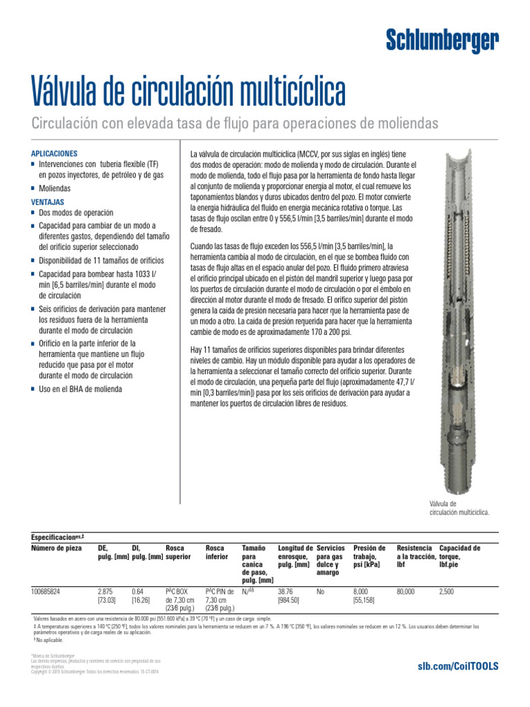 Downhole Multicycle Valve Ps Esp | PDF | Pistón | Ingeniería mecánica