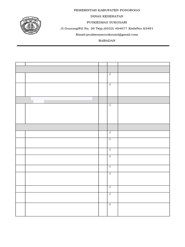 Checklist Frsa | PDF