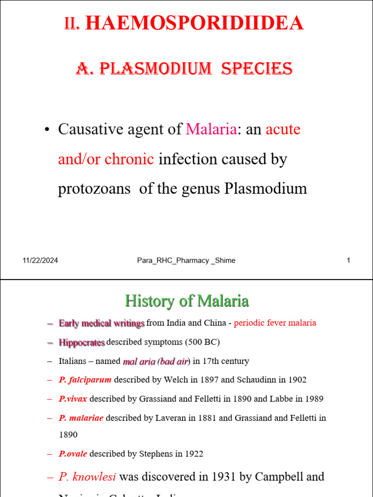 Haemosporidiidea-Piroplasmida - Microsporidia | PDF | Malaria | Plasmodium
