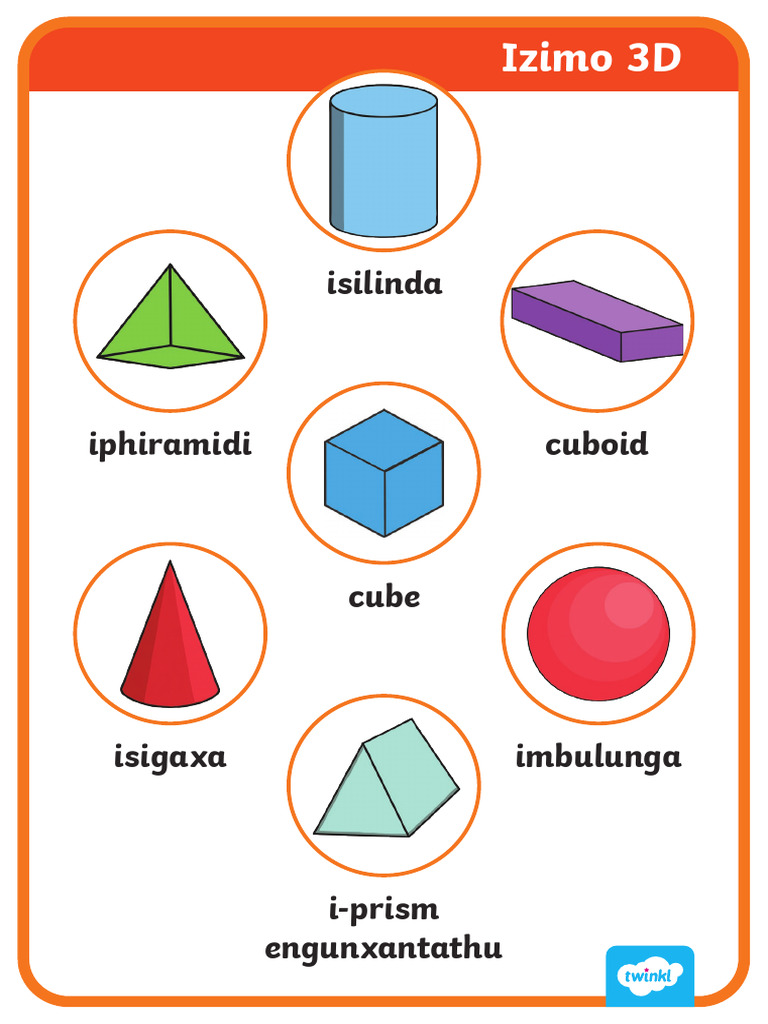 Shape Posters Isizulu Izimo 3d | PDF