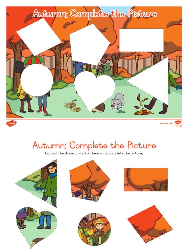 Autumn Complete the Picture Activity | PDF