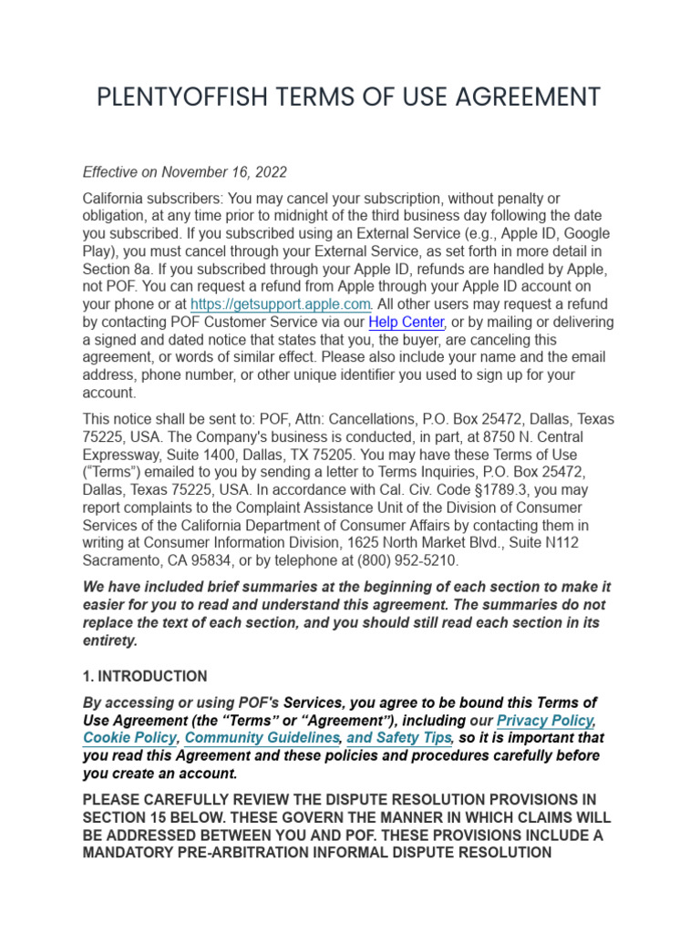P of Terms of Use Nov 162022 | PDF | Online Copyright Infringement ...