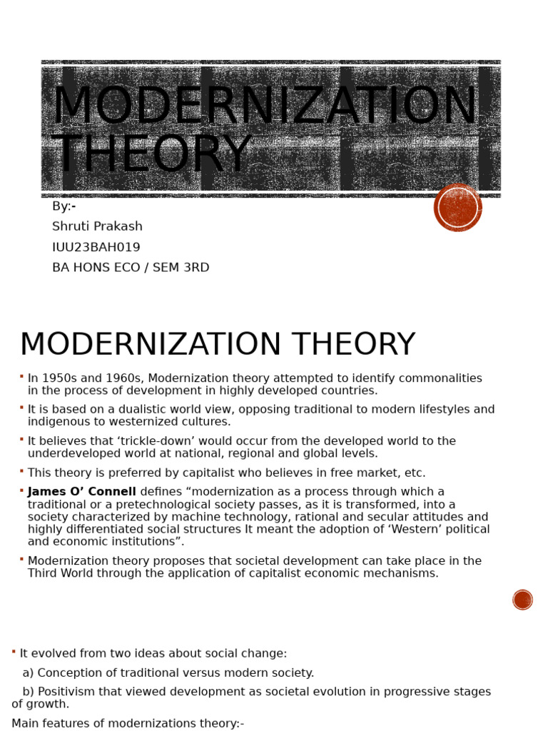 Modernization Theory | PDF | Modernization Theory | Political Science