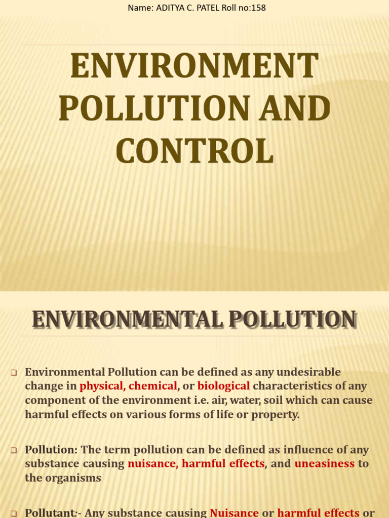 Understanding Environmental Pollution | PDF | Water Pollution | Pollution