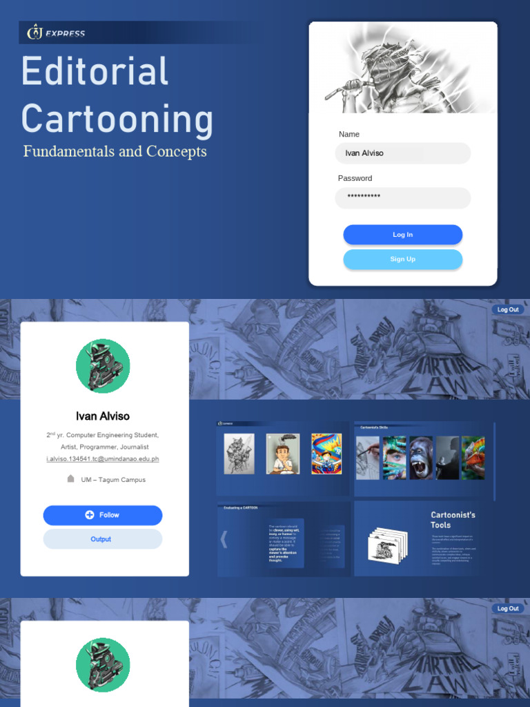 CJ Editorial Cartooning Ivan Alviso | PDF | Cartoon | Drawing