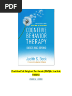 Cognitive Behavior Therapy Basics and Beyond 3rd Edition TEXTBOOK | PDF | Cognitive Behavioral ...