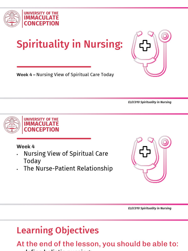 ELEC010 Week 4 Nursing View of Spiritual Care Today | PDF | Prayer ...