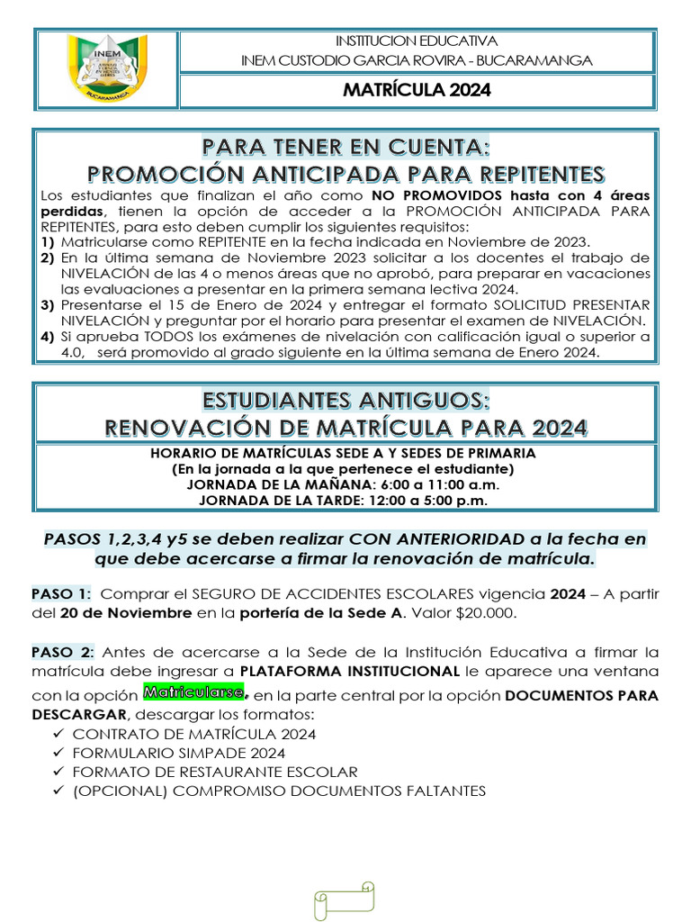 MATRICULA_2024 (1) | PDF