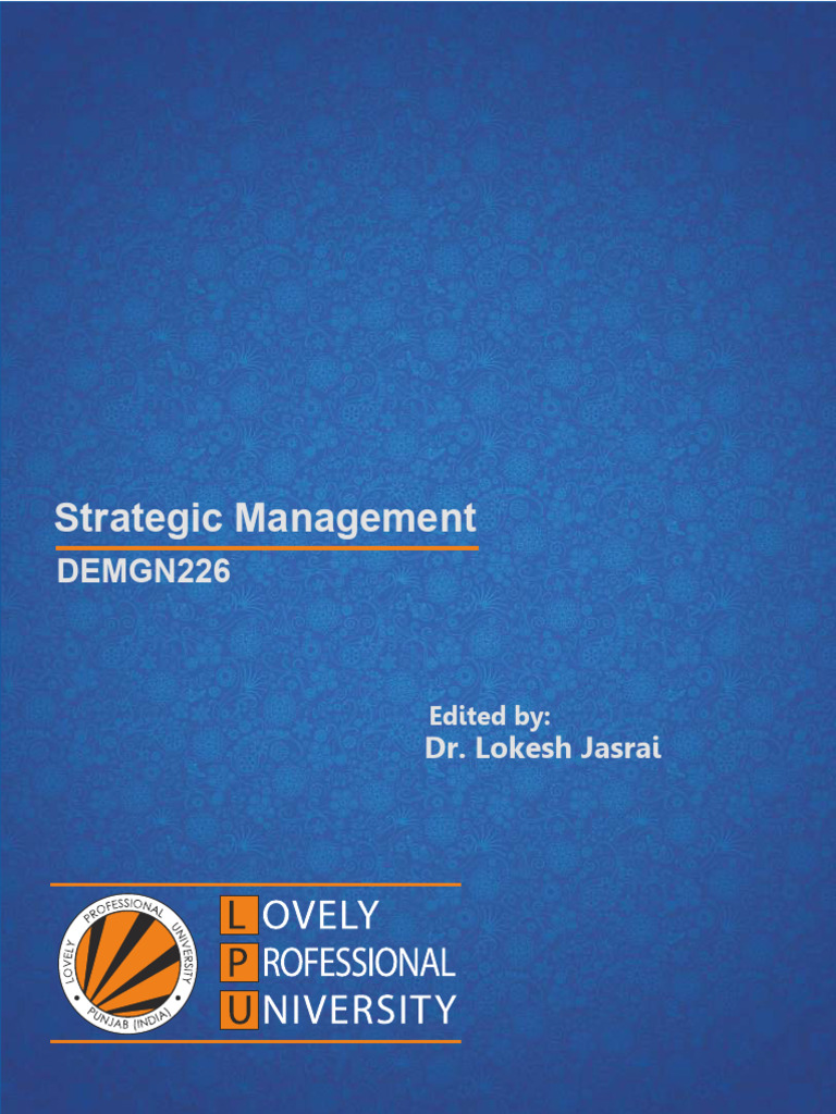 Strategic Management | PDF | Strategic Management | Goal