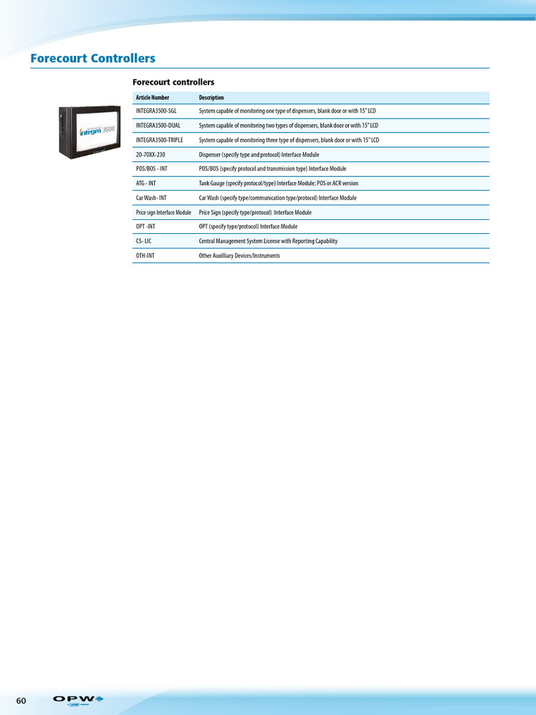 Forecourt Controllers | PDF