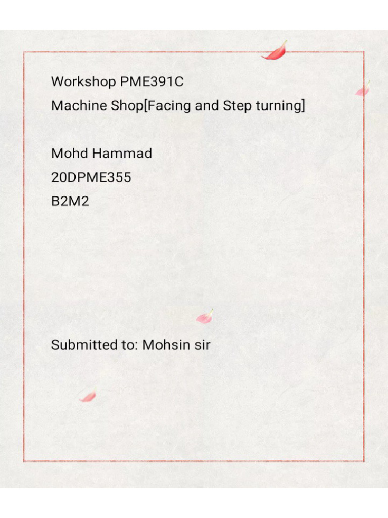 20DPME355, Mohd Hammad, b2m2. | PDF