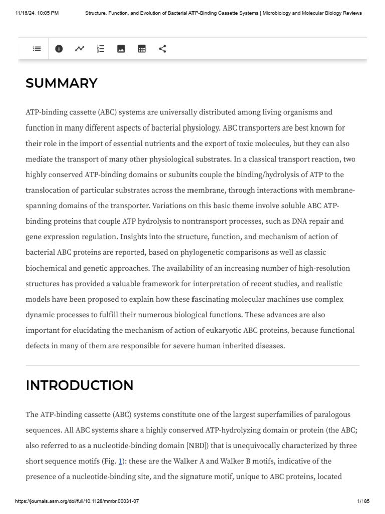 Structure, Function, and Evolution of Bacterial ATP-Binding Cassette Systems _ Microbiology and ...