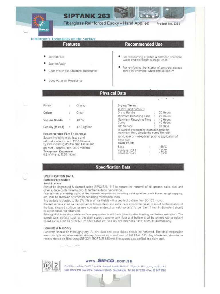 Siptank 6263 Apcs 20A | PDF