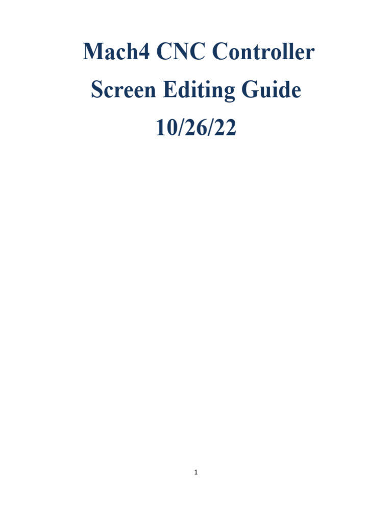 Mach4 Screen Editor | PDF | Window (Computing) | Button (Computing)