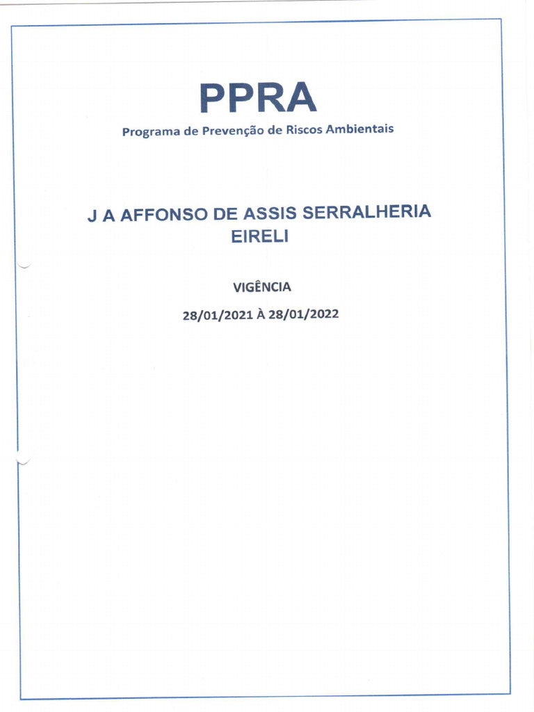 Ppra Jorge 2021 | PDF