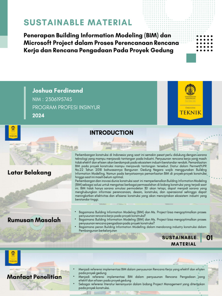 Penerapan BIM Dan Microsoft Project Dalam Proses Perencanaan Rencana ...