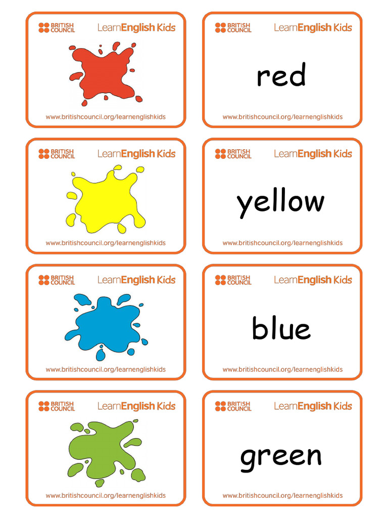 Colours & Clothes Flashcards | PDF