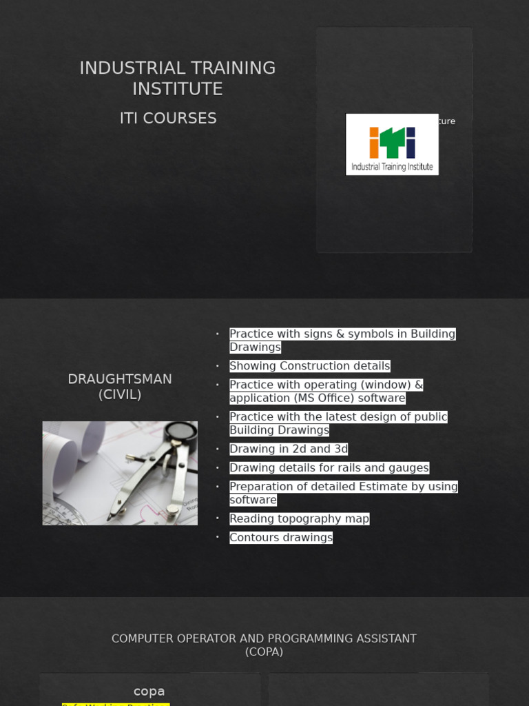 ITI Courses for Aspiring Technicians | PDF